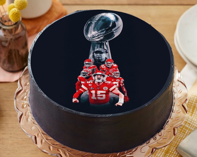 Kansas City Chiefs Edible Cake Topper - Etsy