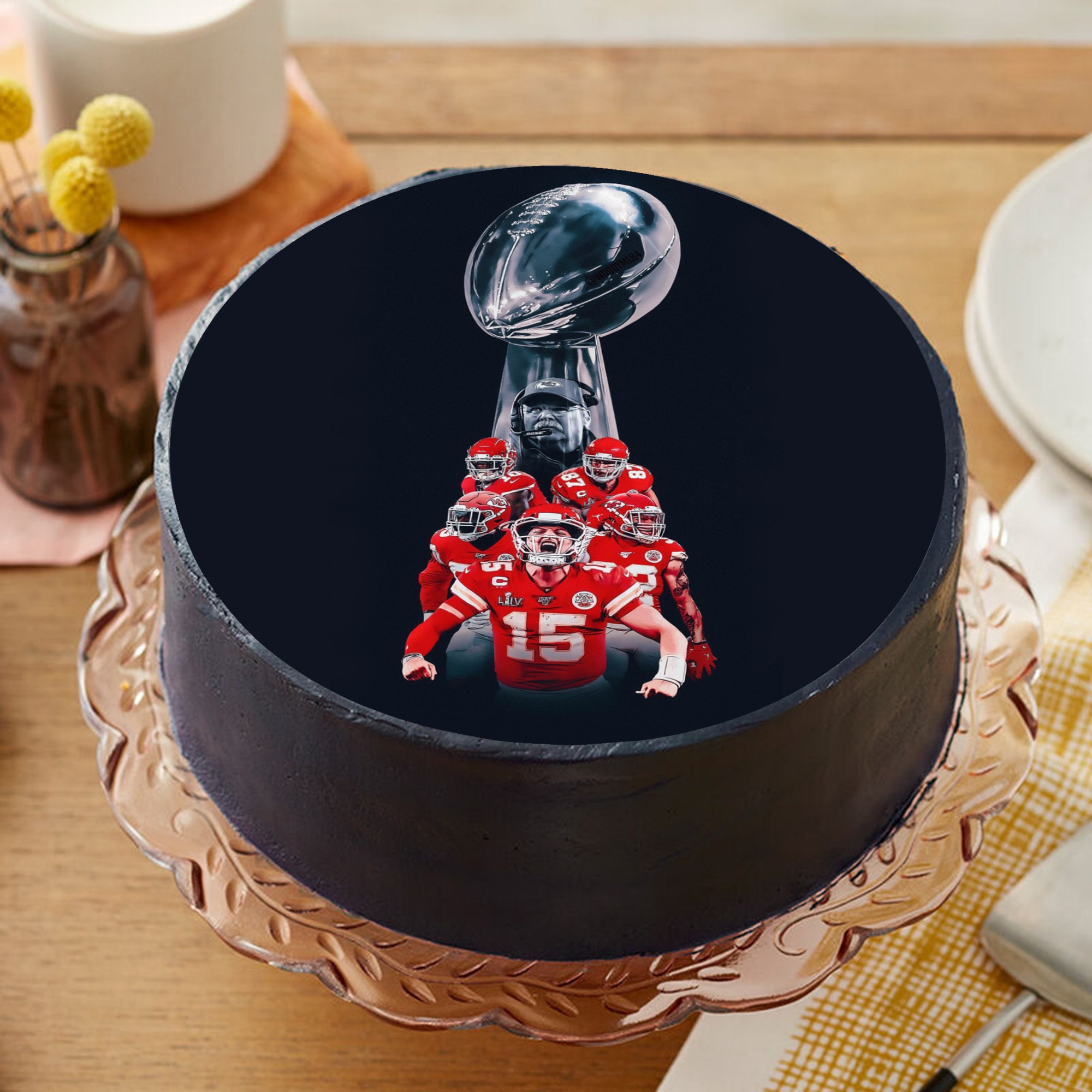 Kansas City Chiefs Edible Cake Topper - Etsy