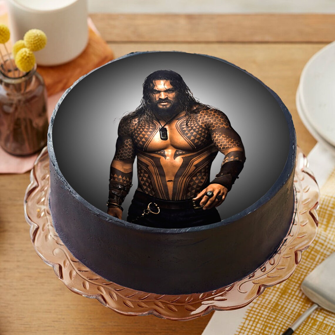 Jason Momoa Inspired Cake Topper - Etsy
