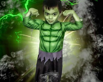Kids She Hulk Costume - Etsy