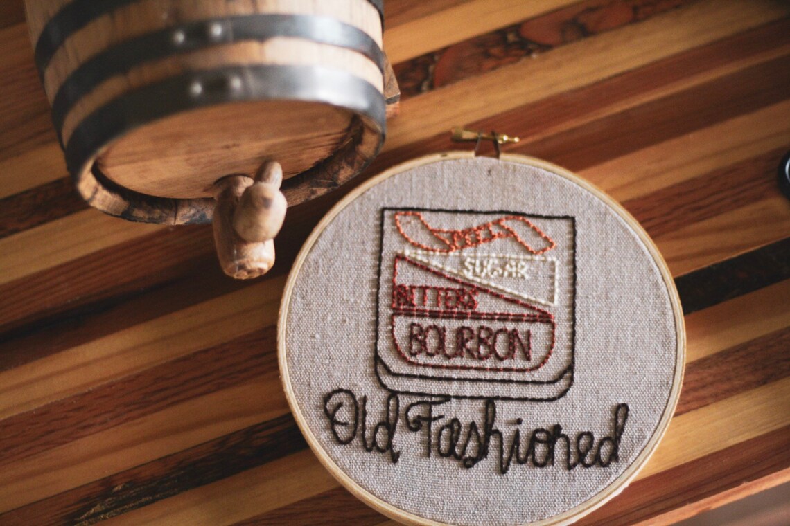 Old Fashioned Embroidery Art / Hand Embroidered Old Fashioned Hoop ...