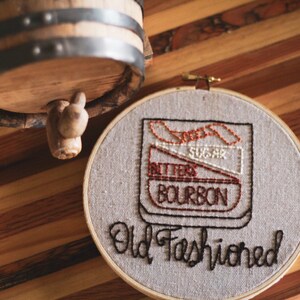 Old Fashioned Embroidery Art / Hand Embroidered Old Fashioned Hoop ...
