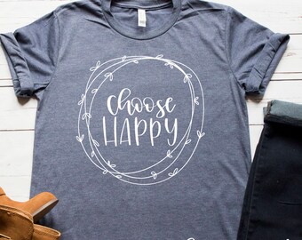 Happy tshirt | Etsy