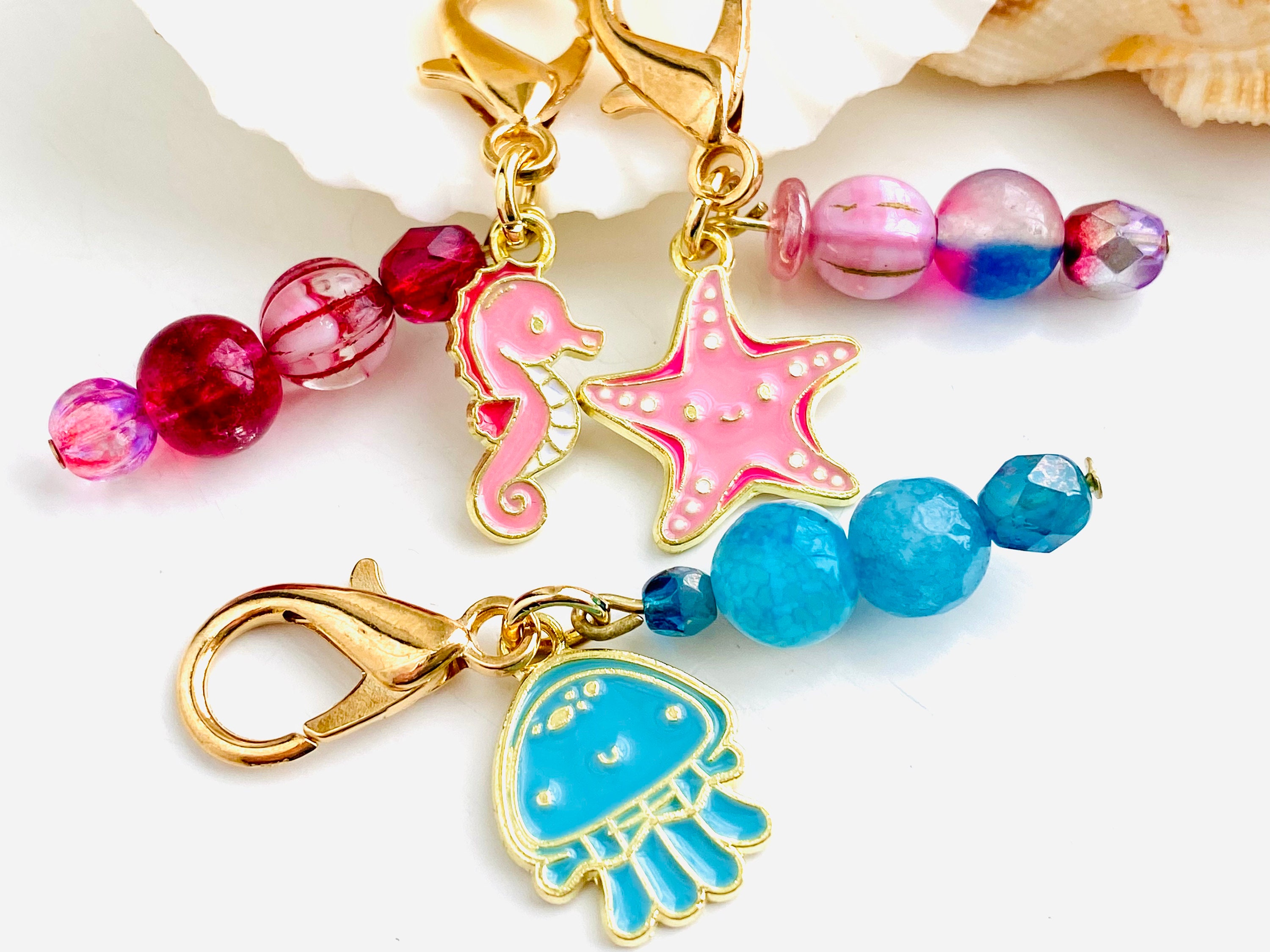 1 Ocean Friends Zipper Pull, Enamel Sea Turtle Zipper Charm, Zipper ...