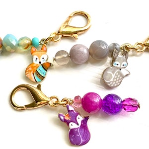 Fox Zipper Pull, Fox Planner Charm, Cute Fox Zipper Charm, Zipper Pulls ...