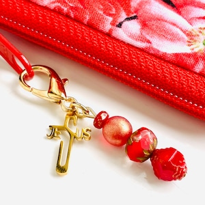 1 Beaded Jesus Zipper Pull, Christian Gifts, Jesus Zipper Charm, Pastor ...