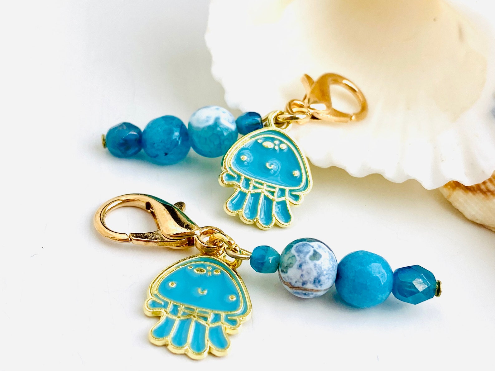 1 Ocean Friends Zipper Pull, Enamel Sea Turtle Zipper Charm, Zipper ...