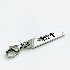 Amazing Grace Zipper Pull, Zipper Pulls for Purses, Stainless Steel ...
