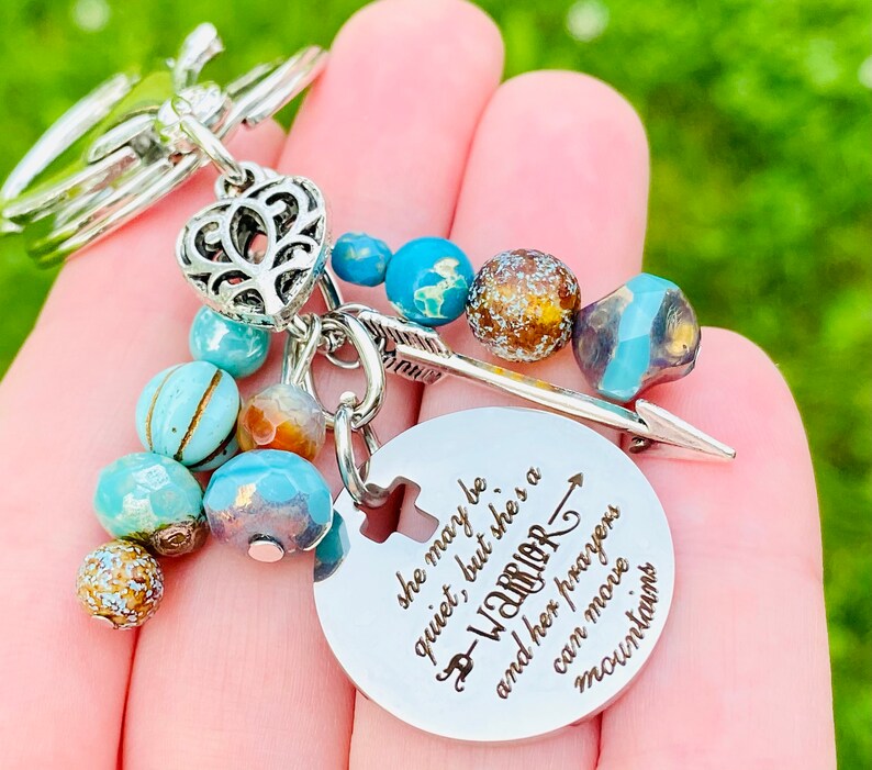 Prayer Warrior Keychain Inspirational Keychain Encouragement | Etsy