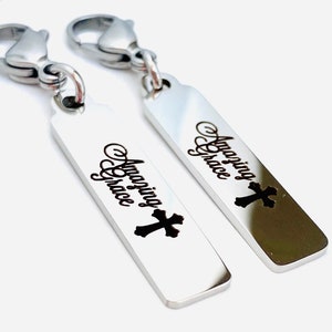 Amazing Grace Zipper Pull, Zipper Pulls for Purses, Stainless Steel ...