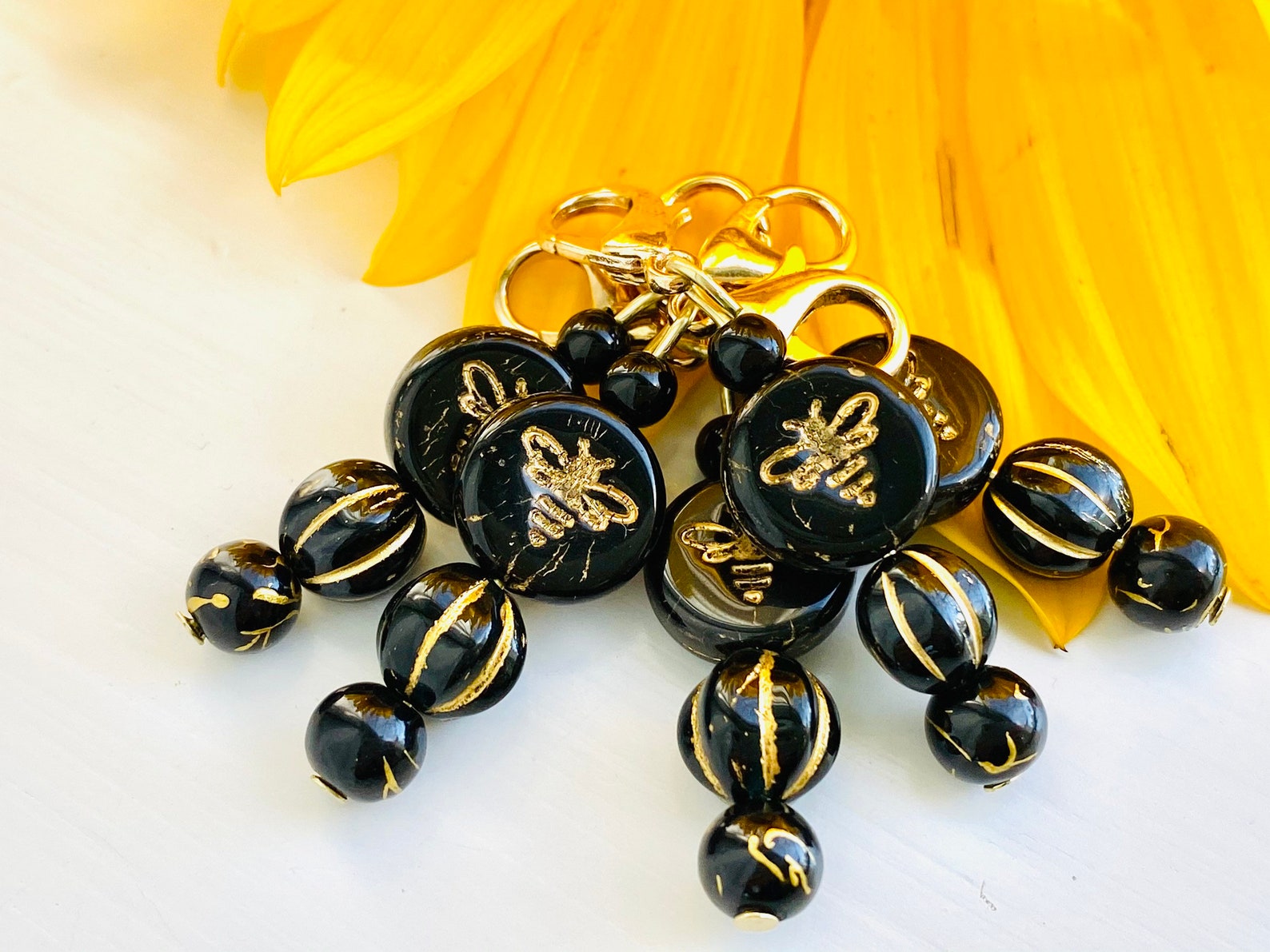 1 Honeybee Zipper Pull Honey Bee Ts Zipper Pulls For Etsy