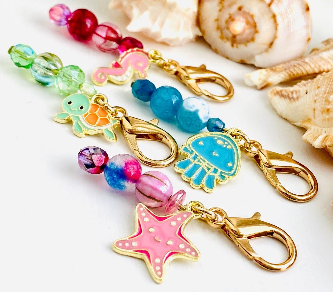 1 Ocean Friends Zipper Pull, Enamel Sea Turtle Zipper Charm, Zipper ...