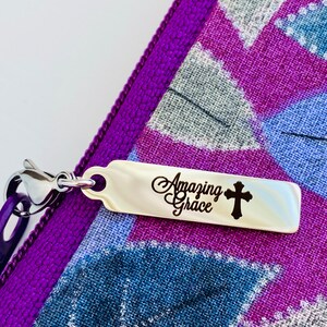 Amazing Grace Zipper Pull, Zipper Pulls for Purses, Stainless Steel ...