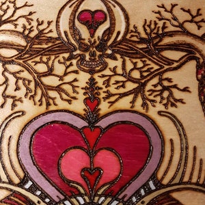 Unframed A3 Size Queen of Hearts Using Anatomy and Sugar Skull Tattoo ...