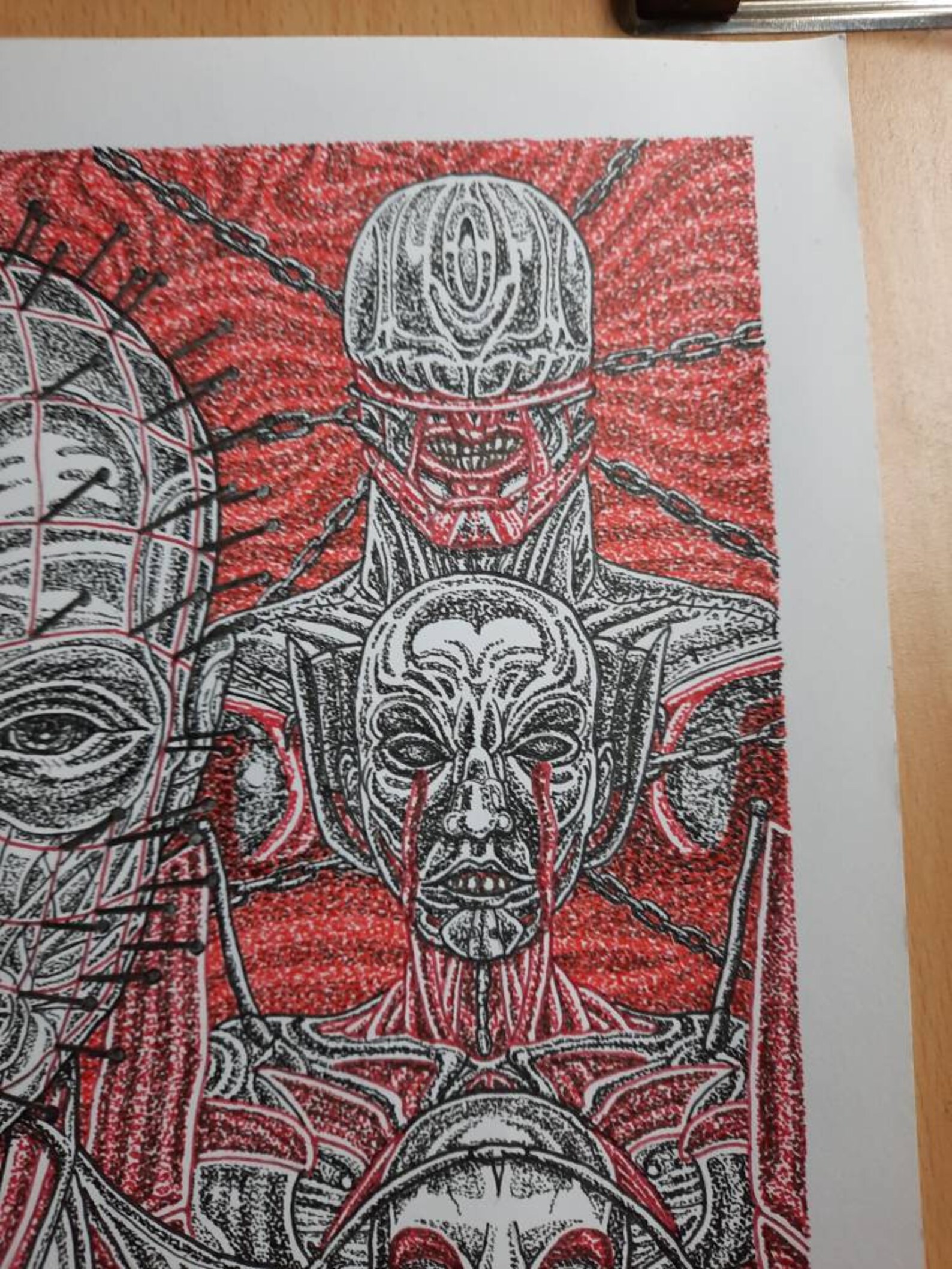 Unframed A3 Size hellraiser Cenobites From Hellraiser Movies, Tattoo ...