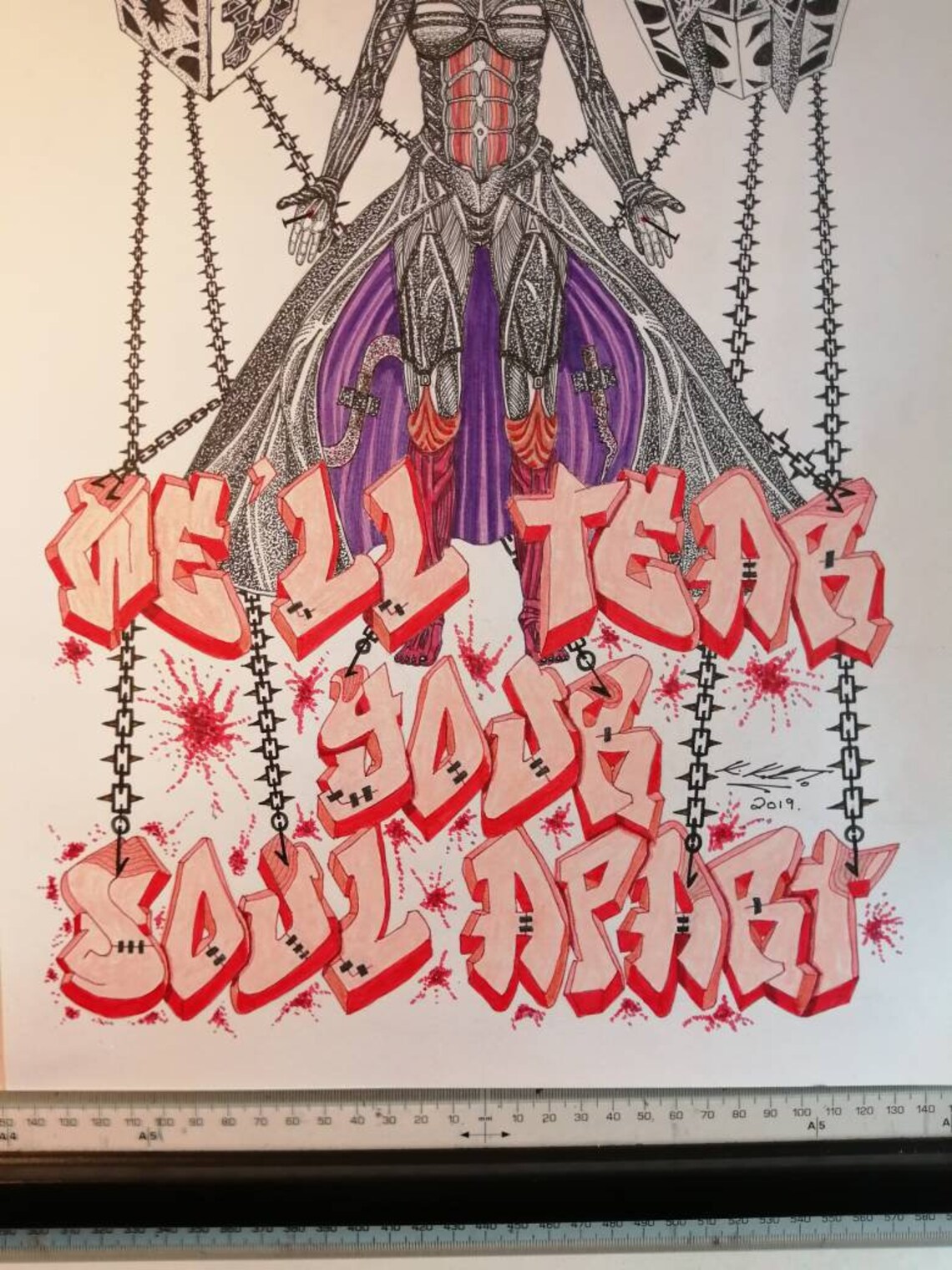 Unframed A3 Size female Pinhead From Hellraiser - Etsy