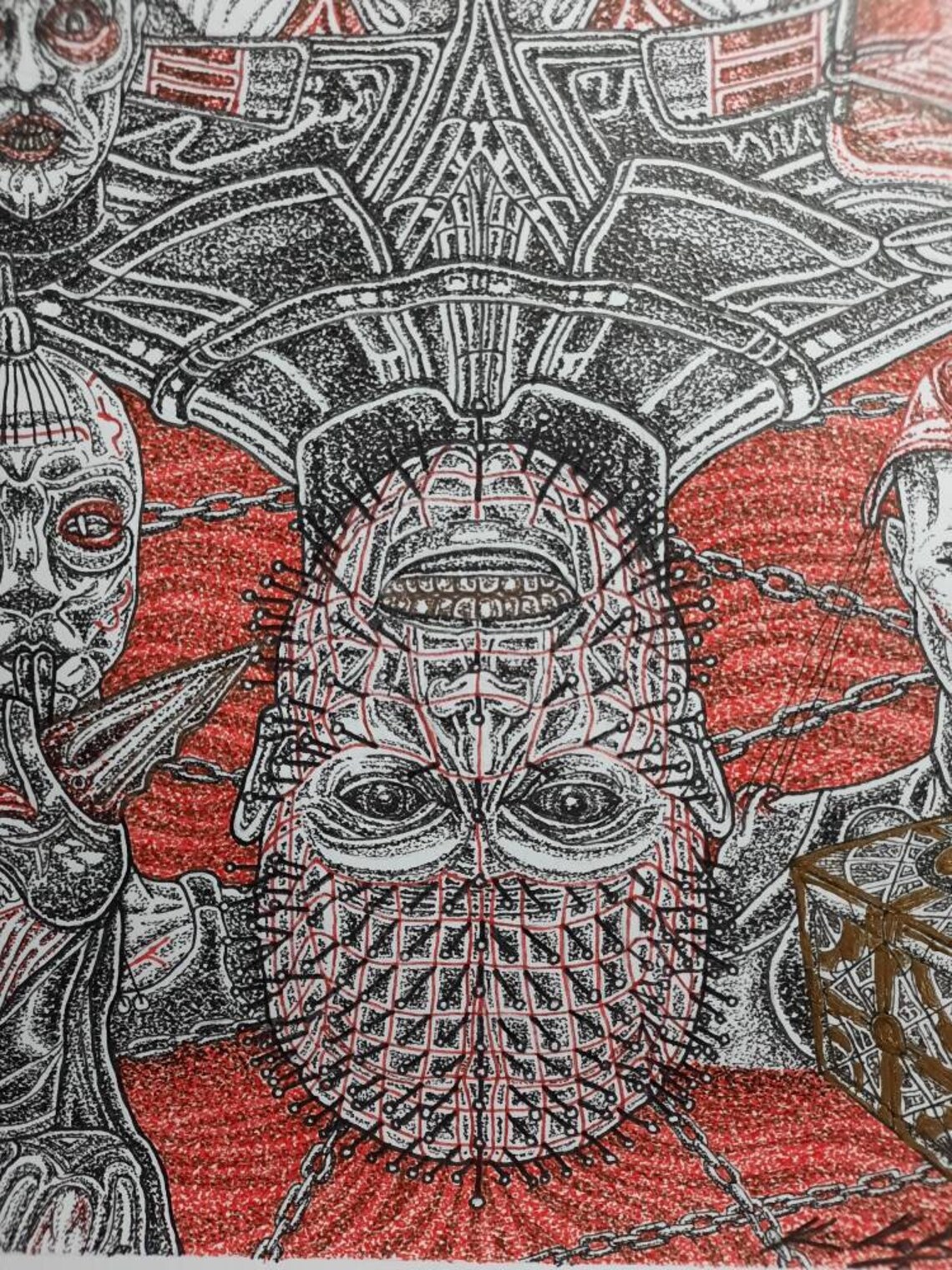 Unframed A3 Size hellraiser Cenobites From Hellraiser Movies, Tattoo ...