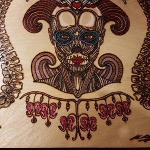 Unframed A3 Size Queen of Hearts Using Anatomy and Sugar Skull Tattoo ...