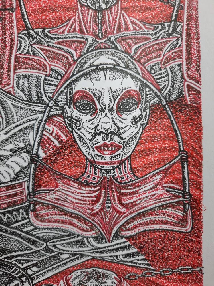 Unframed A3 Size "hellraiser Cenobites" From Hellraiser Movies, Tattoo ...