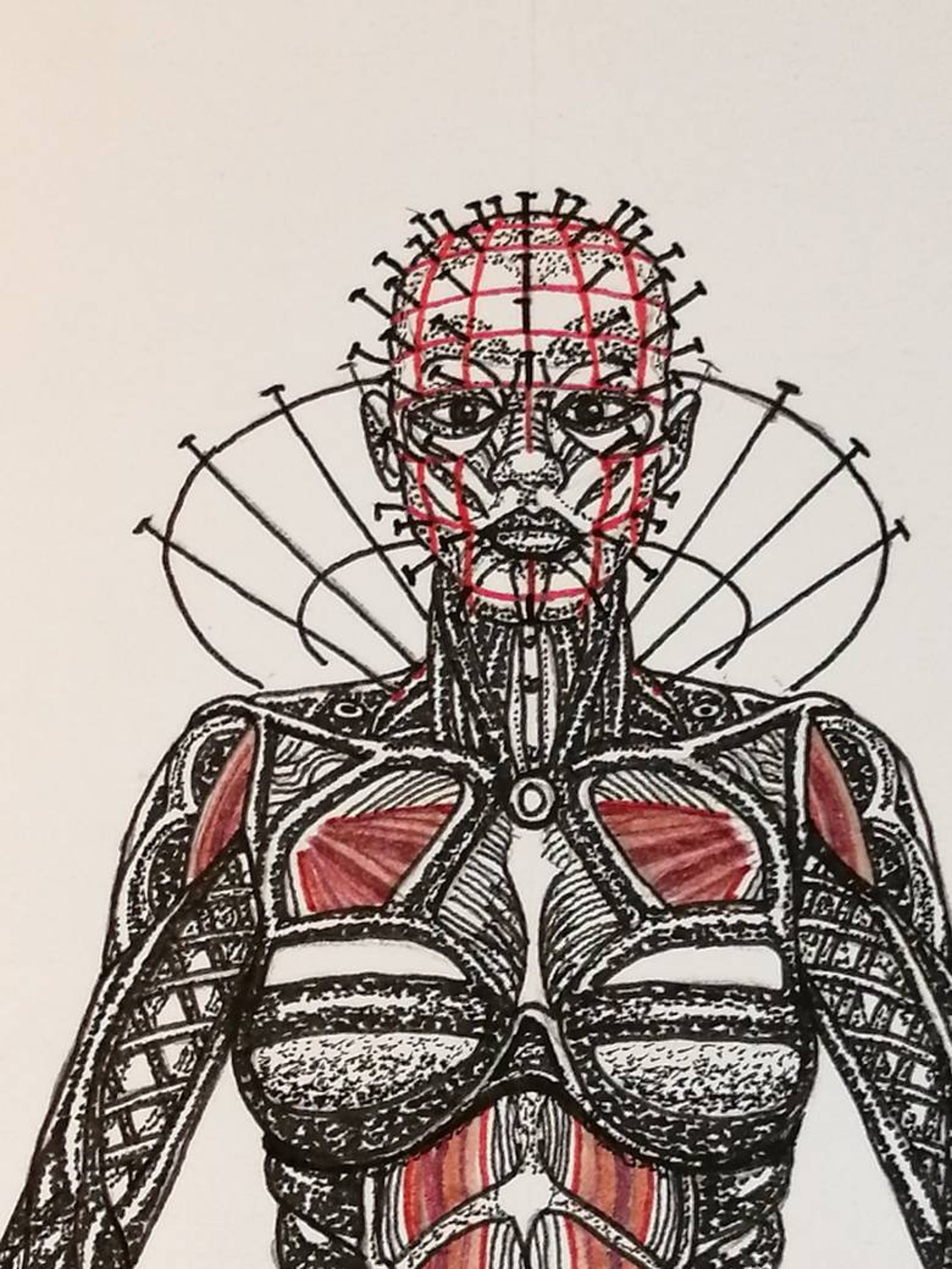 Unframed A3 Size female Pinhead From Hellraiser - Etsy