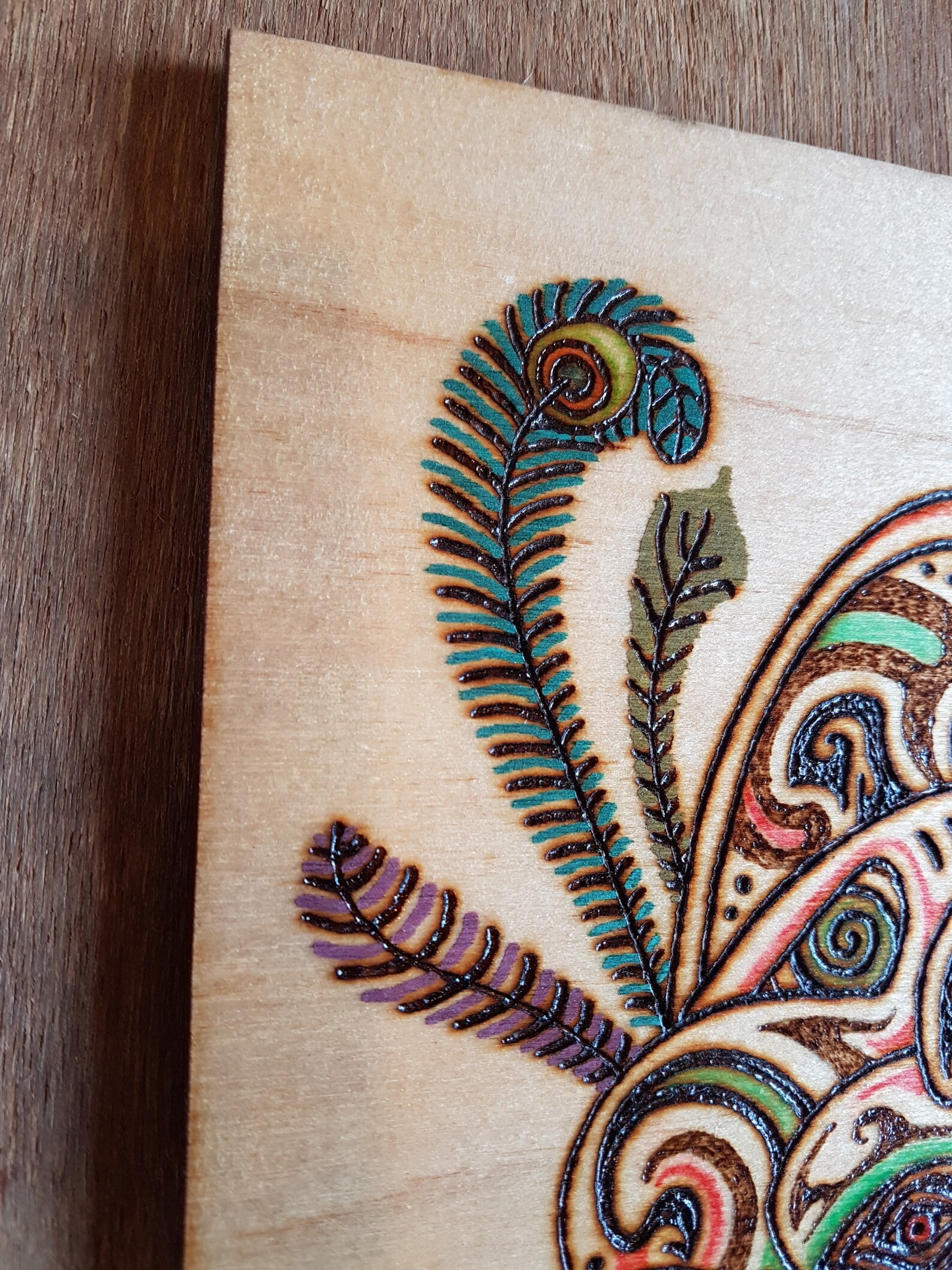 Unframed A3 Size Majestic Tribal Tattoo Elephant Pyrography wood ...