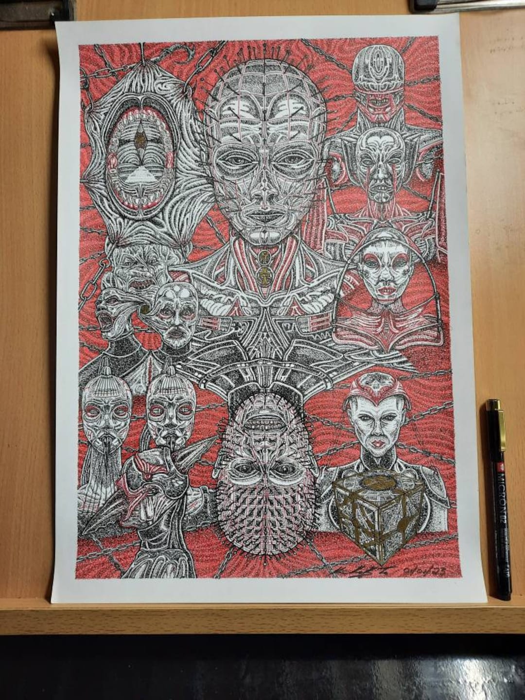 Unframed A3 Size hellraiser Cenobites From Hellraiser Movies, Tattoo ...