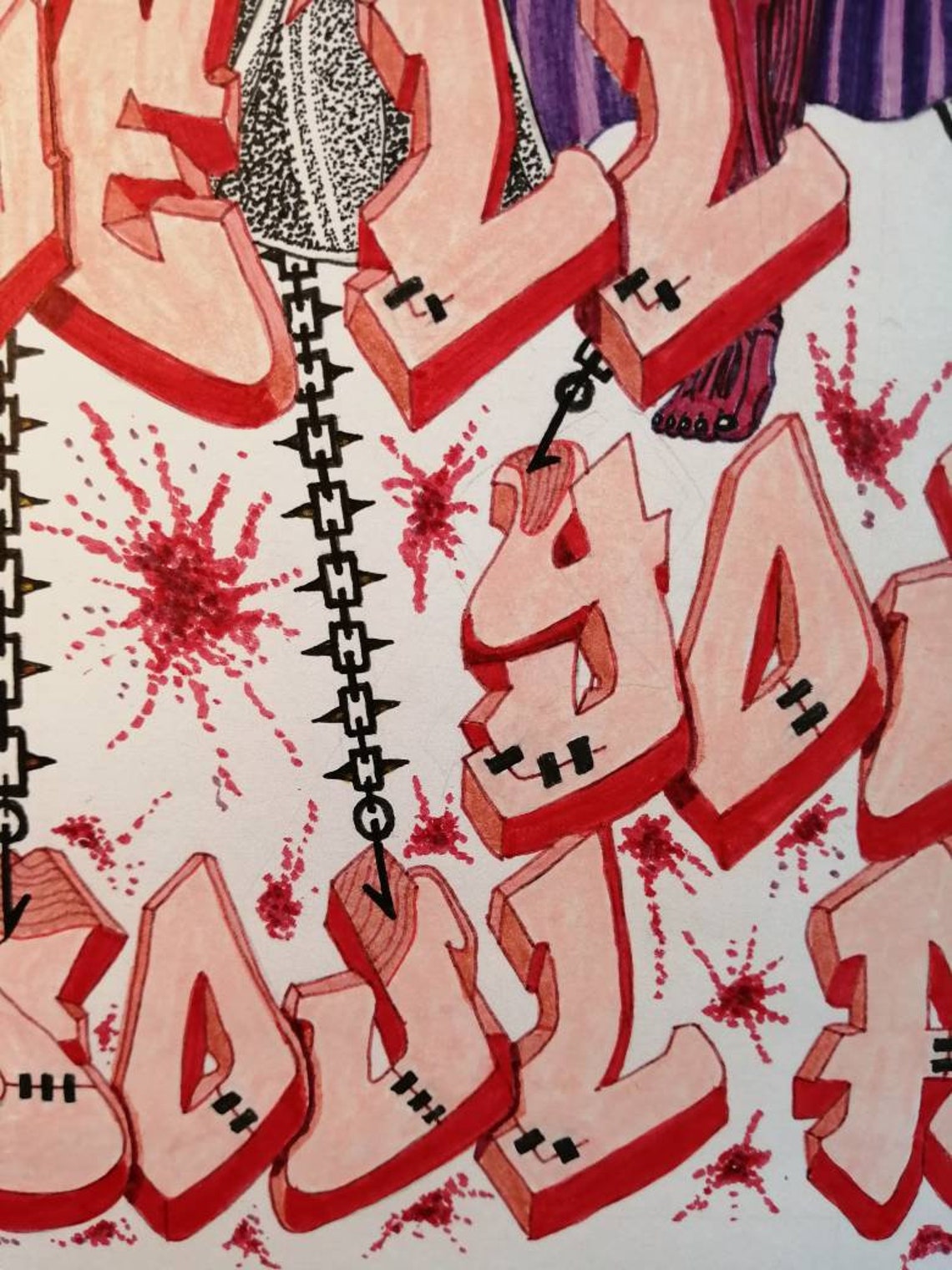 Unframed A3 Size female Pinhead From Hellraiser - Etsy