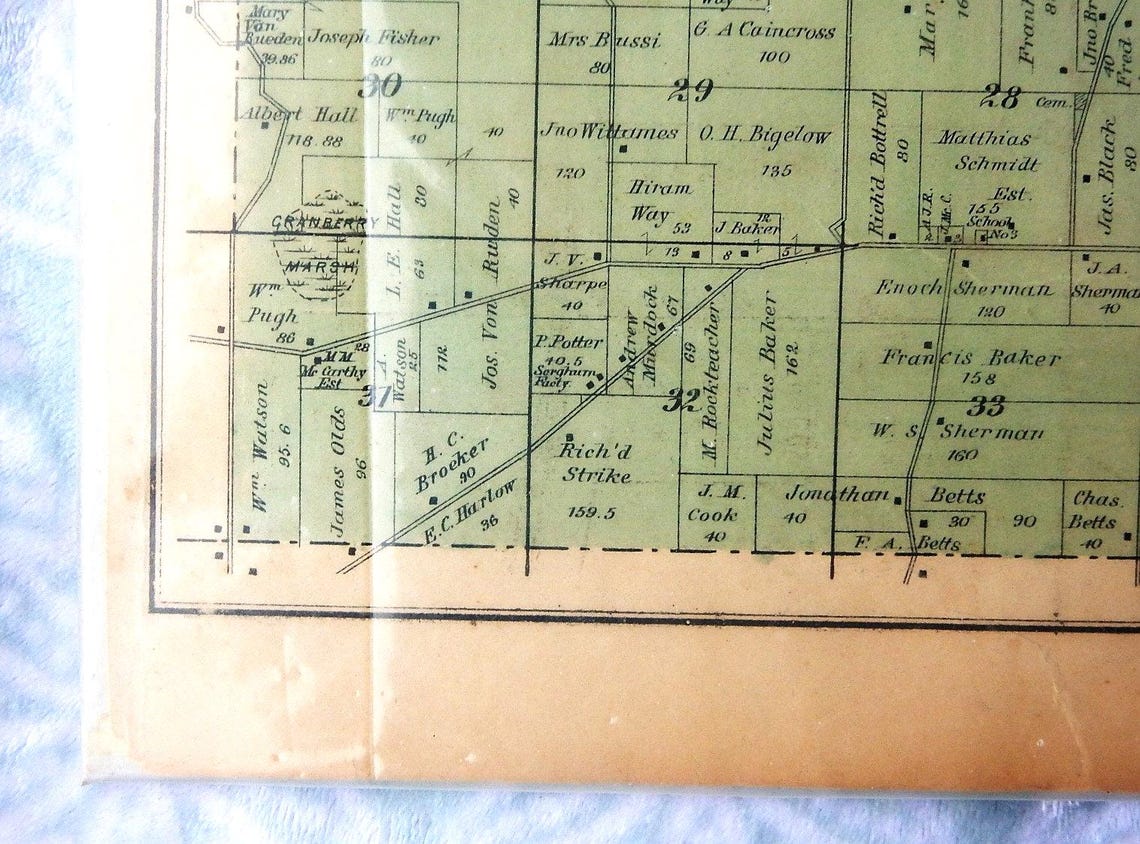 Eagle, Wisconsin. 1891 Plat of Eagle. Waukesha County-wisconsin - Etsy