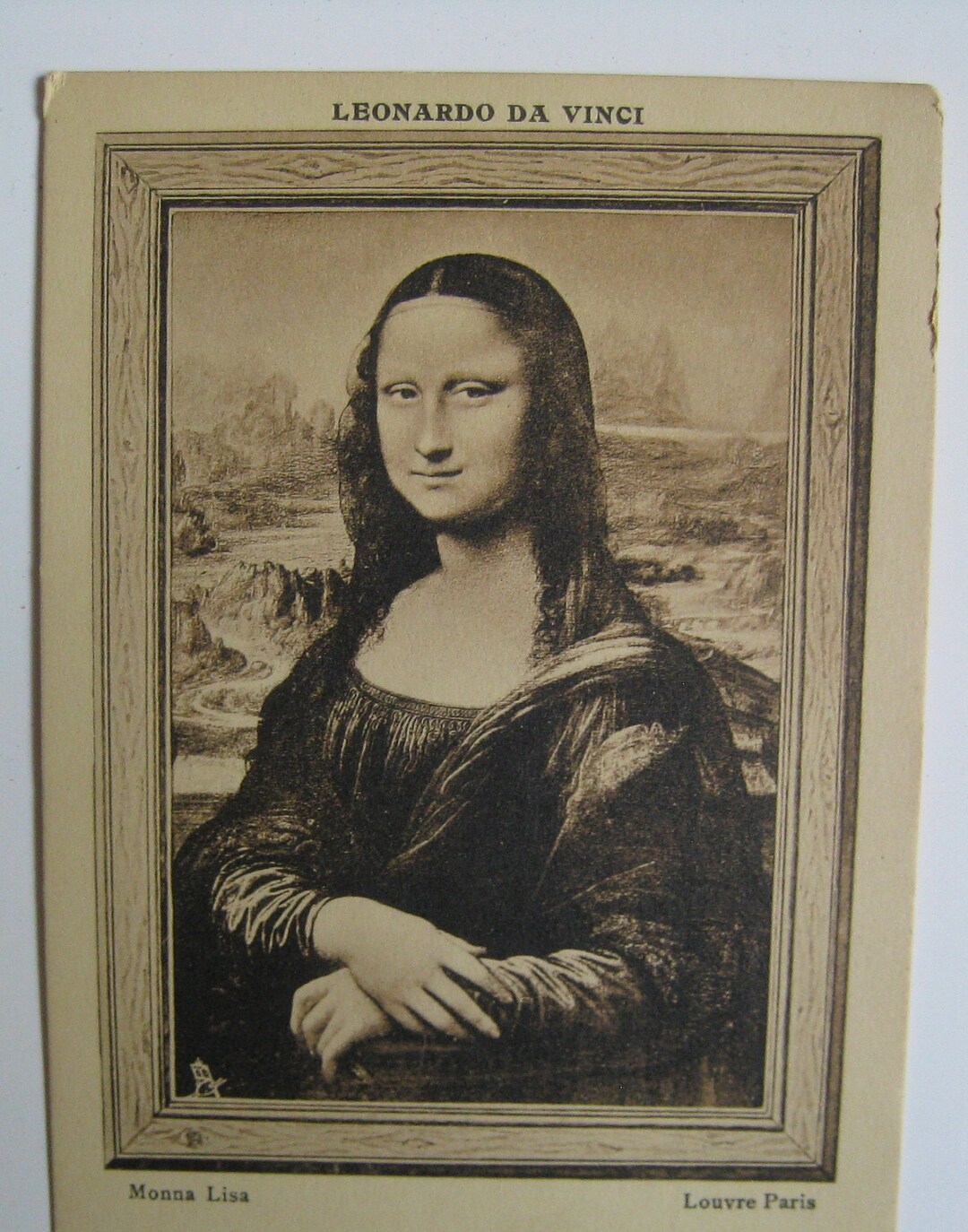 Leonardo Da Vinci "mona Lisa" Tuck's Masterpieces 9989 - Etsy