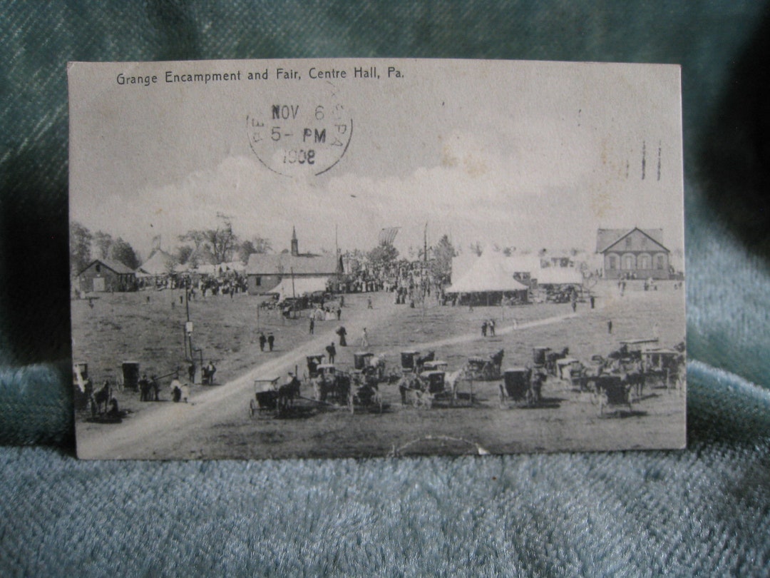 Center Hall, Pennsylvania. Grange Encampment & Fair. 1908 - Etsy
