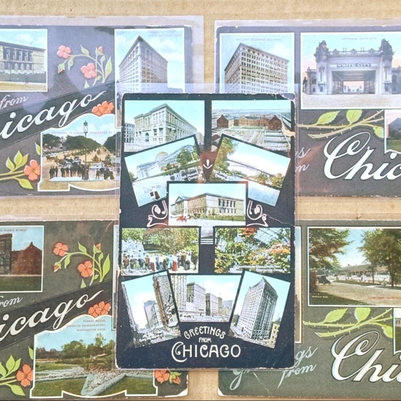 Chicago Postcard - Etsy