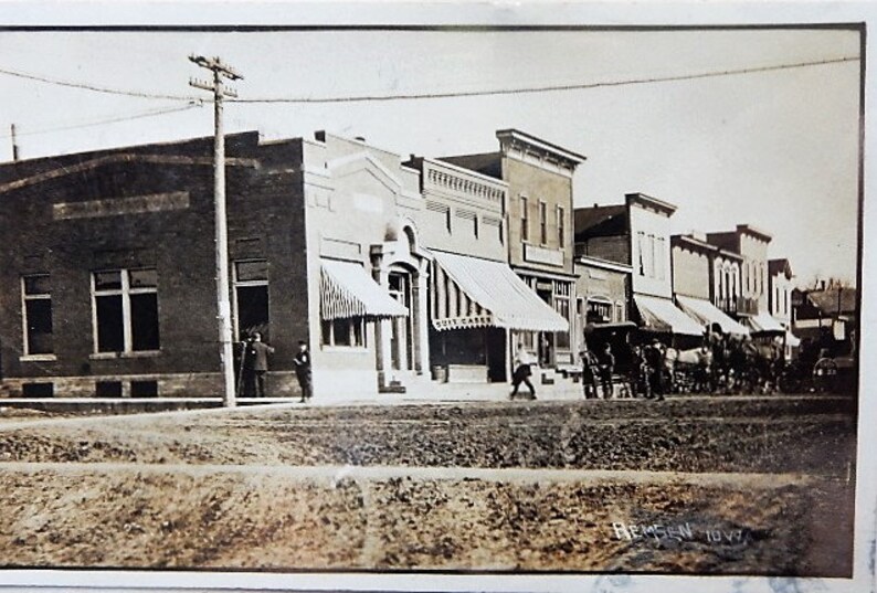 RPPC of Remsen, Iowa. 1912 - German Savings Bank - Etsy