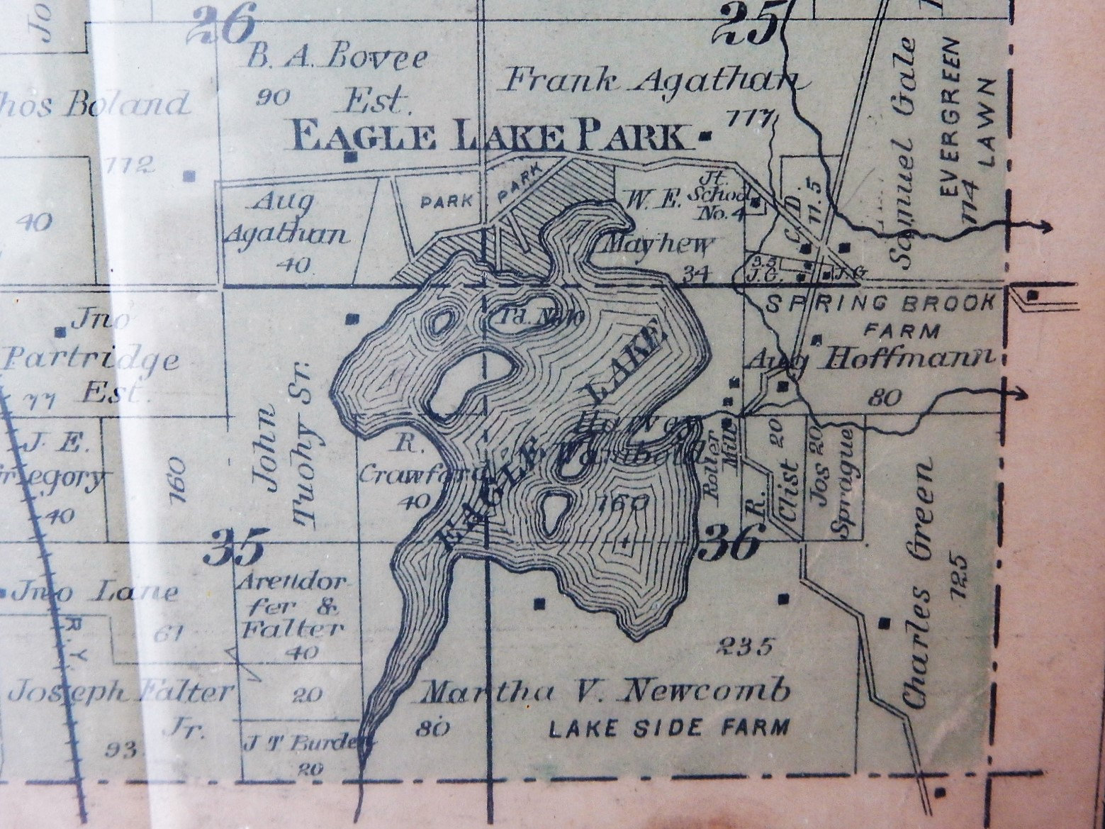 Eagle Wisconsin. 1891 Plat of Eagle. Waukesha - Etsy