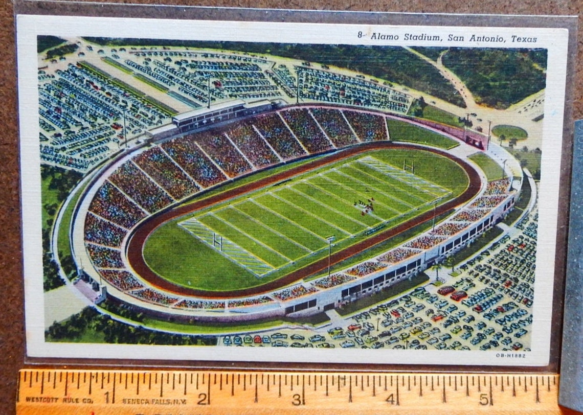 San Antonio, Texas. Alamo Stadium. Like-new Not Used. - Etsy