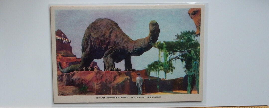 Chicago, Illinois. Sinclair Dinosaur Exhibit-1933 Worlds Fair. - Etsy
