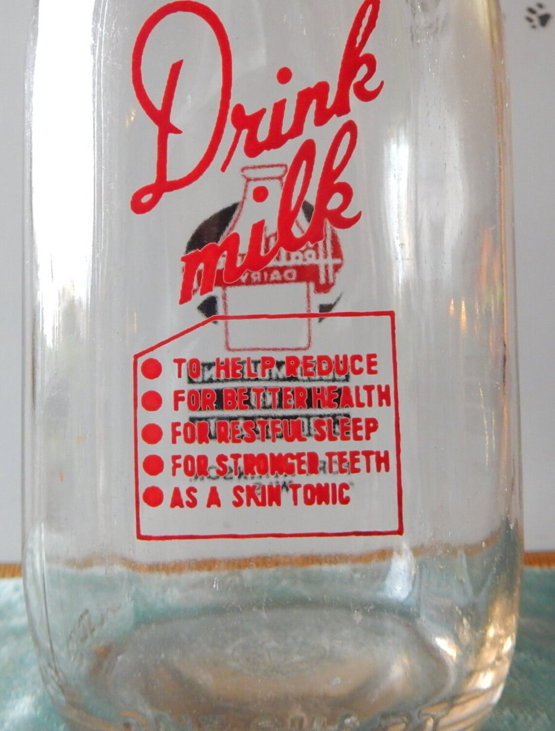 Healthway Dairy Fort Atkinson, Wis. Milk Bottle. 1945 - Etsy