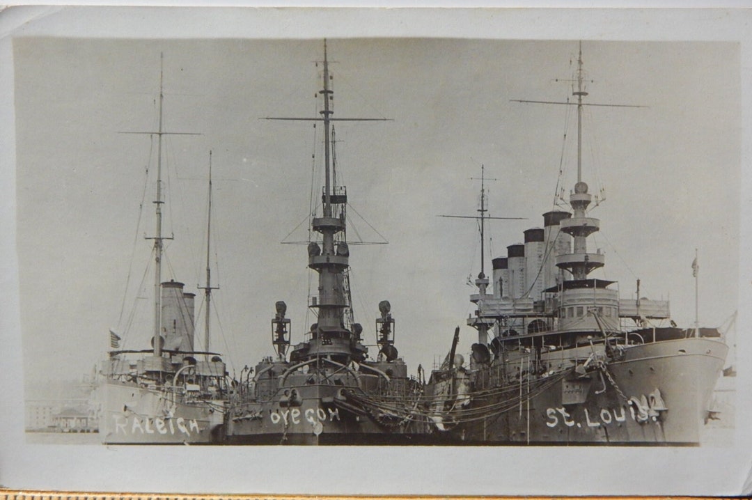 USS Raleigh-uss Oregon-uss St. Louis-warships 1917 - Etsy
