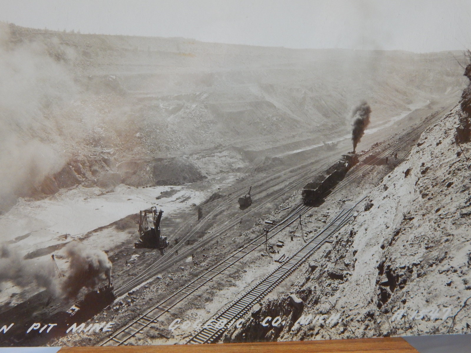Gogebic, Michigan. Open Pit Mine. RPPC 1920-30s ? RPPC - Etsy