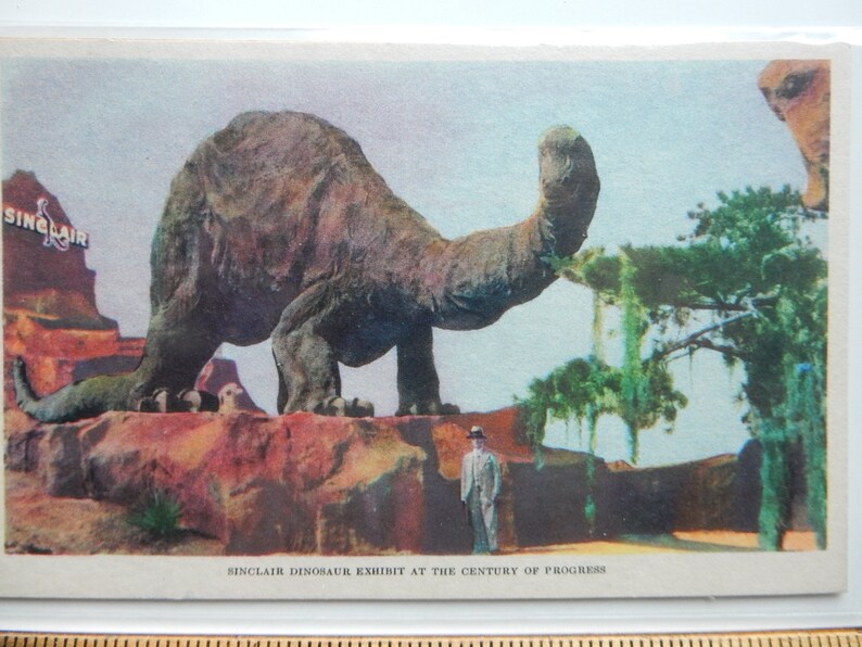 Chicago Illinois. Sinclair Dinosaur Exhibit-1933 Worlds Fair. - Etsy