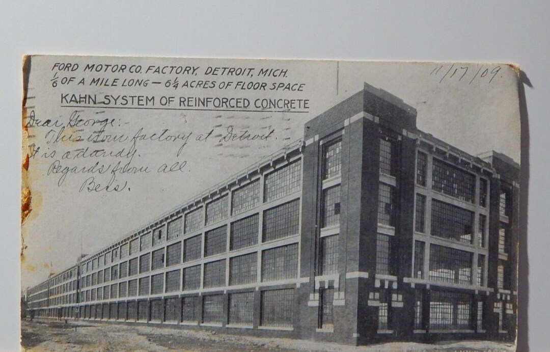 Detroit, Michigan. Ford Motor Factory-kahn System of Reinforced ...