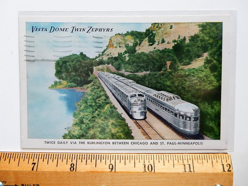 The Burlington-between Chicago and St. Paul-minneapolis. Vista Dome ...