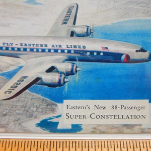 Eastern Air Lines-super Constellation-new 88 Passenger-1943 - Etsy