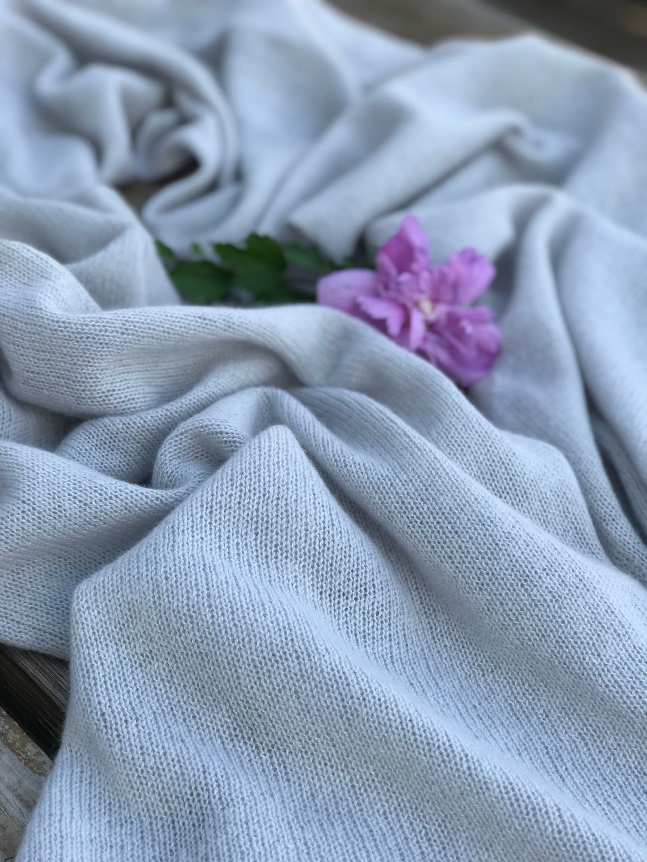 Hand-knitted Italian Cashmere Scarf: Unisex Travel Wrap - Etsy
