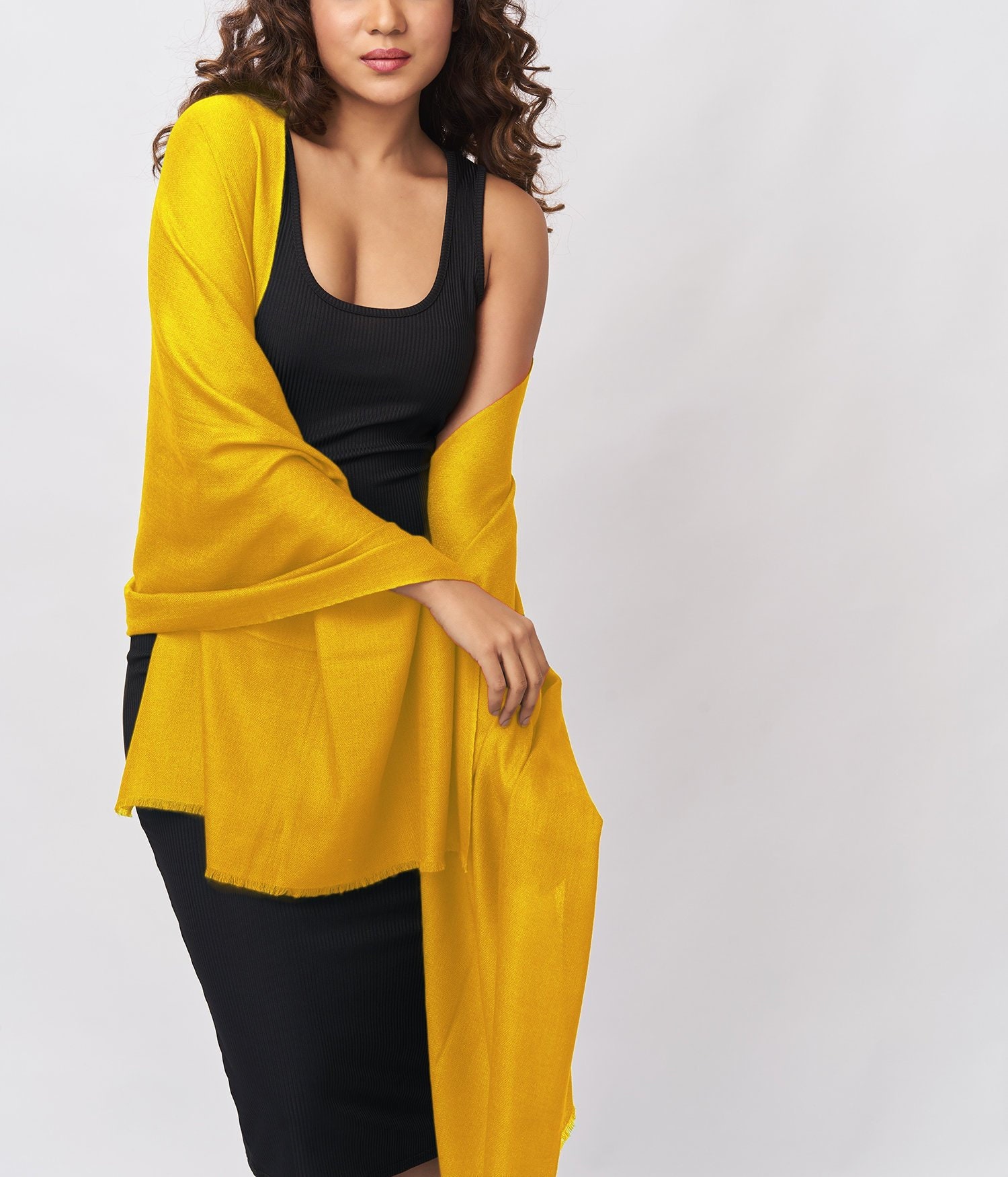 MANGO / Yellow / Lemon / Bumblebee Cashmere Scarf - Etsy