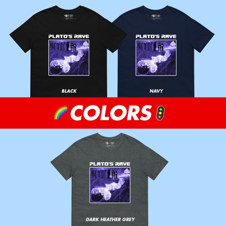 Plato's Rave Cave T-shirt for Philosophy Teachers Students Professors ...