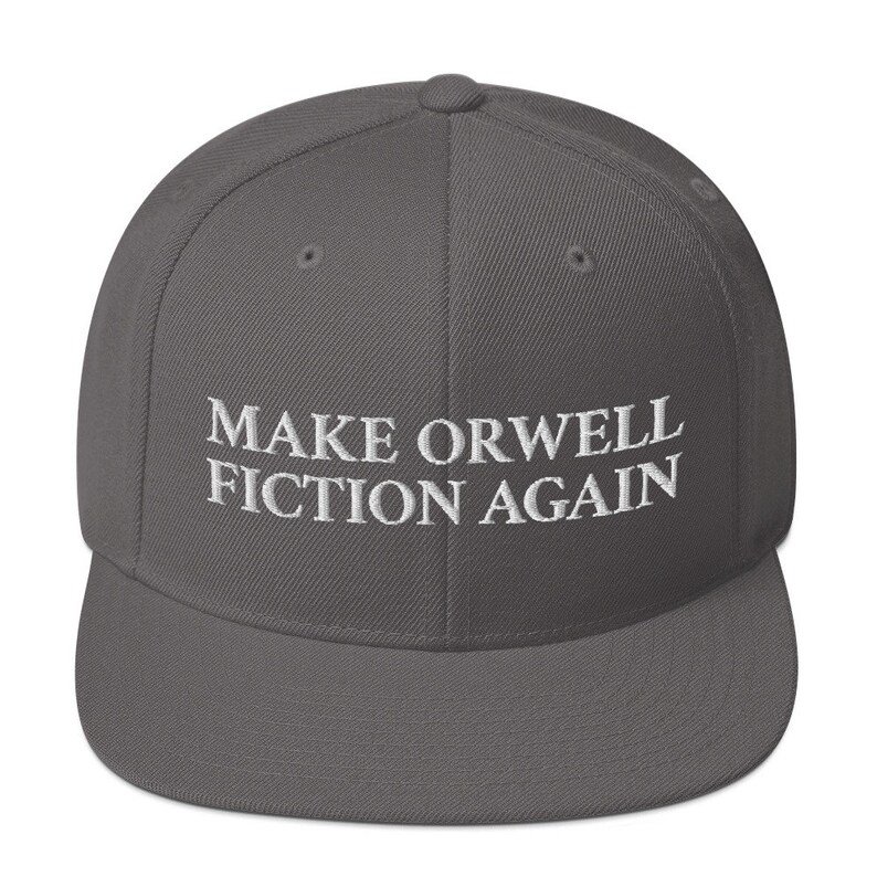 Make Orwell Fiction Again (MOFA). Embroidered Snapback Hat - Etsy
