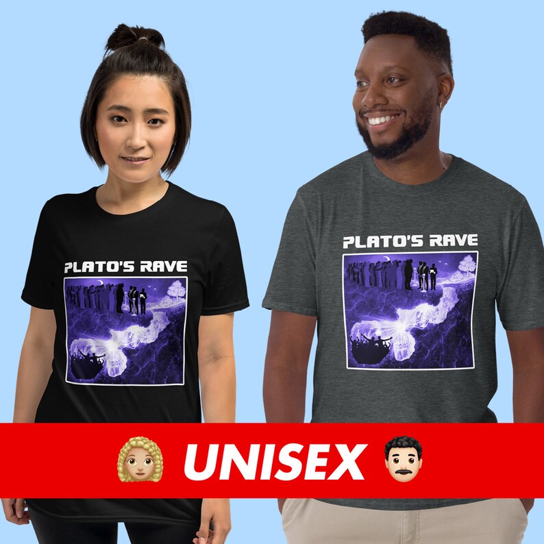 Plato's Rave Cave T-shirt for Philosophy Teachers Students Professors ...