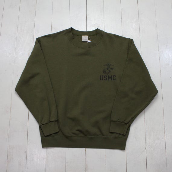 1990s/2000s Campbellsville USMC Olive Green Fitness U… - Gem