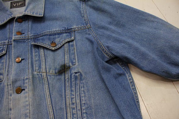 1990s/2000s Y2K VIP Denim Trucker Jacket Size M/L - Gem