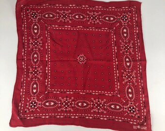 Vintage Fast Color Blue Bandana Elephant Trunk Down - Etsy